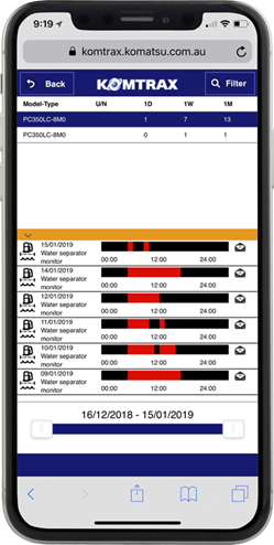 Komtrax on your mobile | - Komatsu New Zealand
